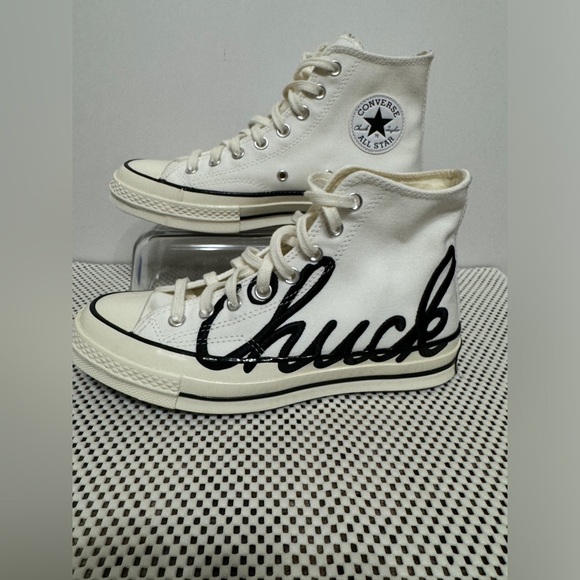 Converse | Shoes | Converse Chuck 7 High Scripted Signature Print Size ...
